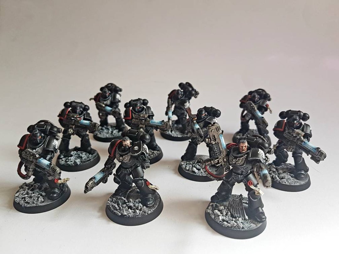 Space Marine Primaris Hellblasters X 10 Custom Painted Miniatures ...