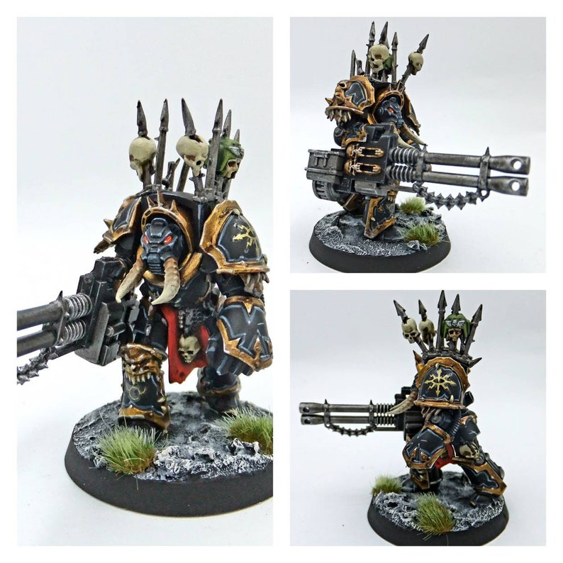 5 X Chaos Space Marine Terminators Custom Painted for Sale, Warhammer ...