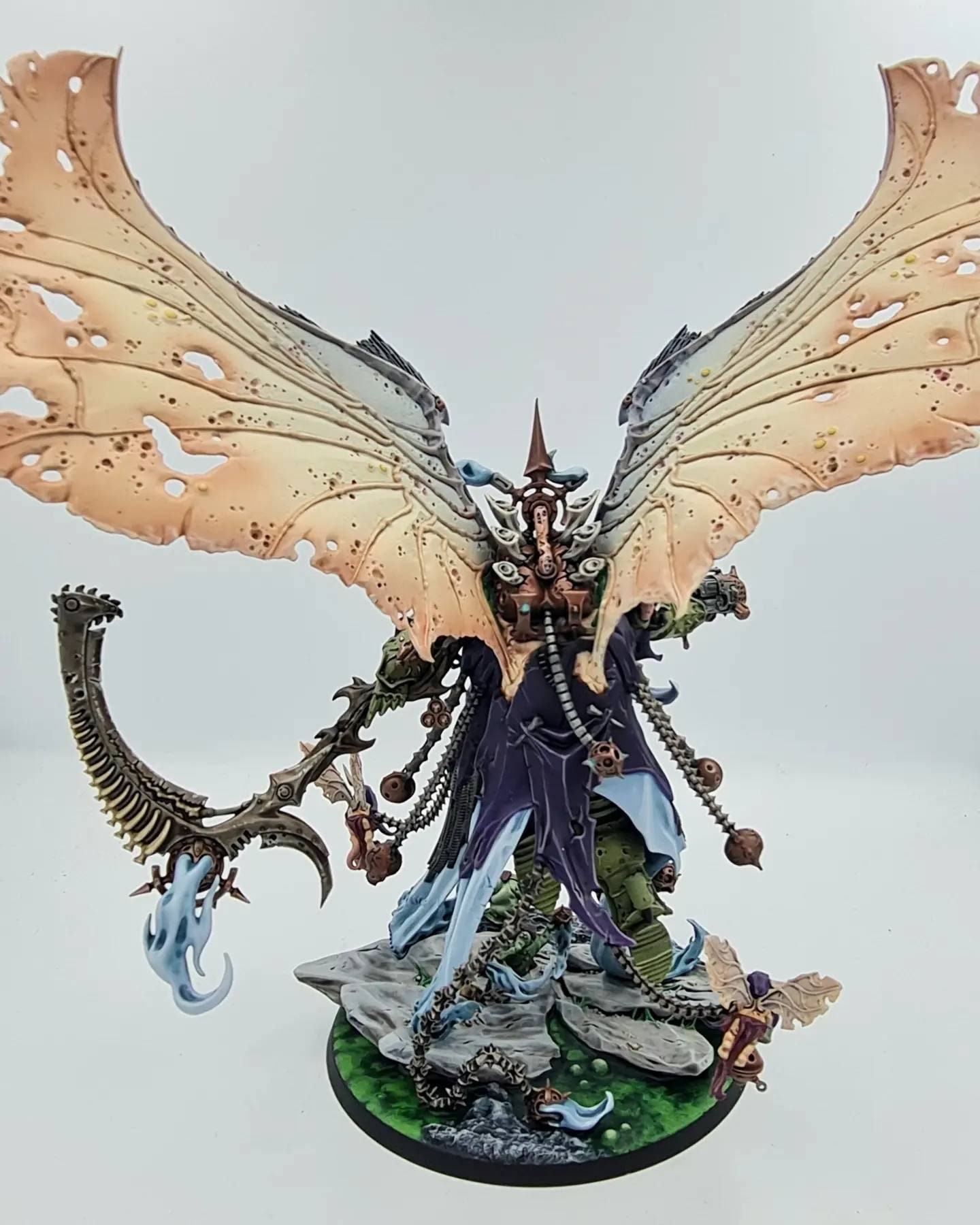 Mortarion Daemon Primarch of Nurgle Custom Painted Miniature, Warhammer ...