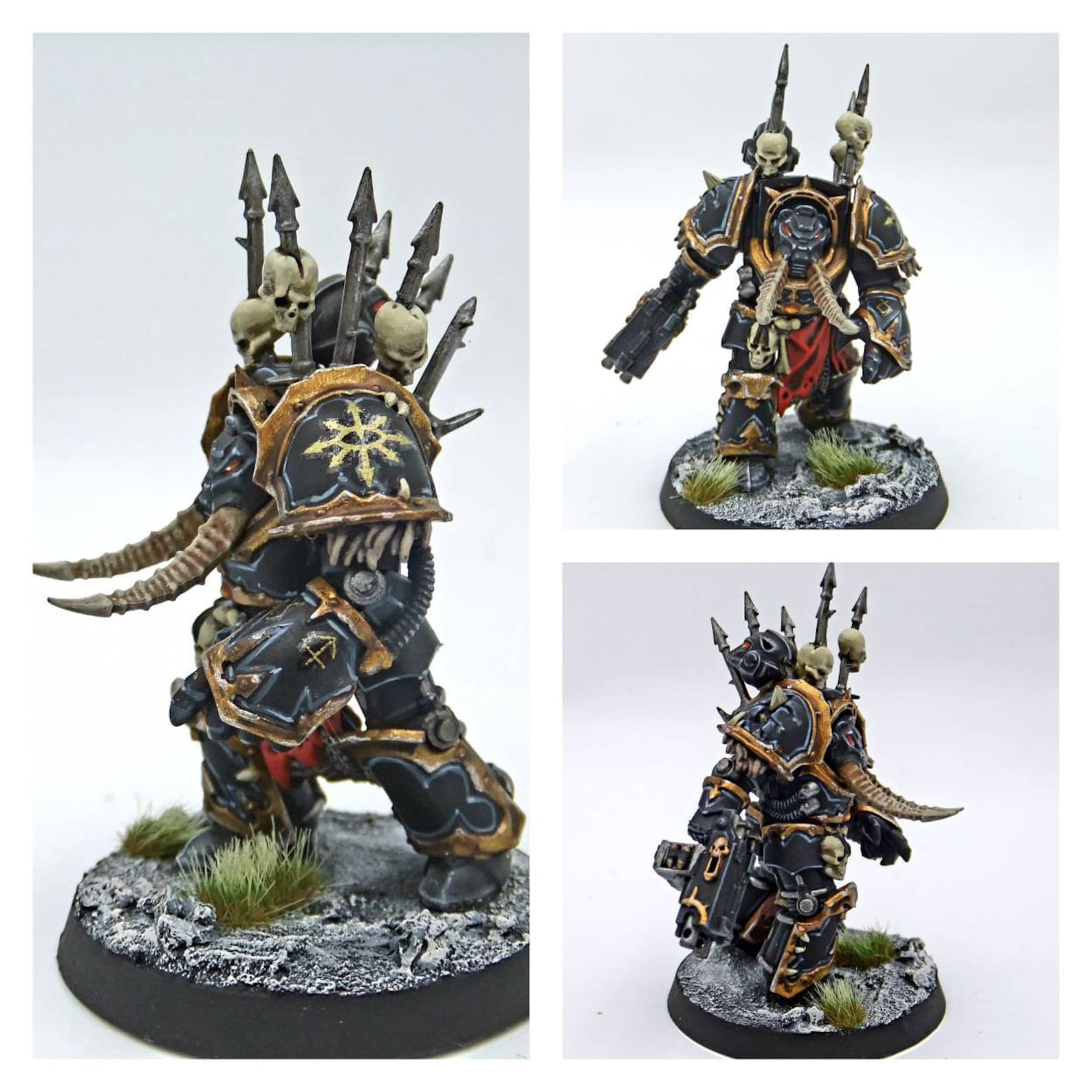 5 X Chaos Space Marine Terminators Custom Painted for Sale, Warhammer ...