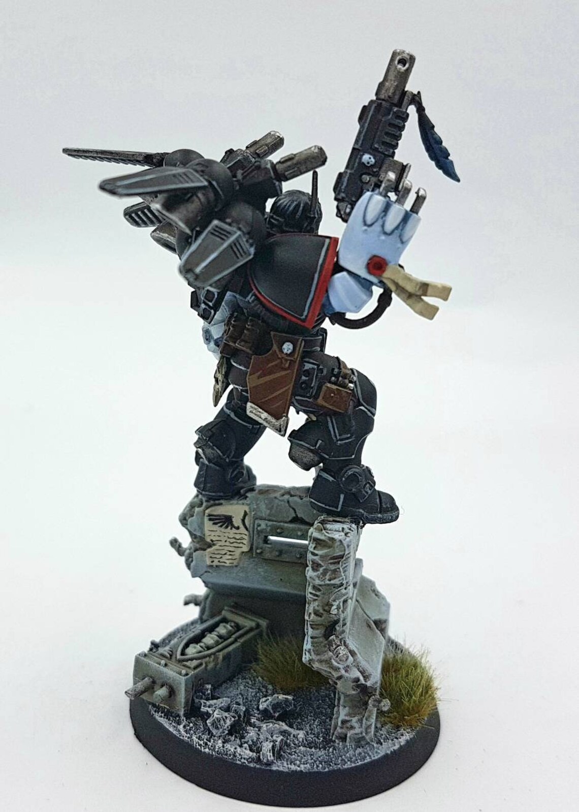 Kayvaan Shrike Primaris Raven Guard Painted Miniature for - Etsy