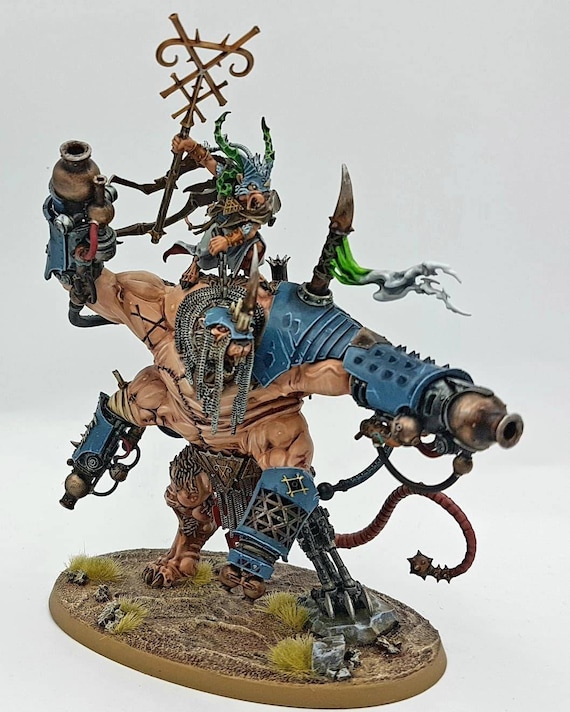 Skaven Thanquol & Boneripper painted miniature model for sale | Etsy