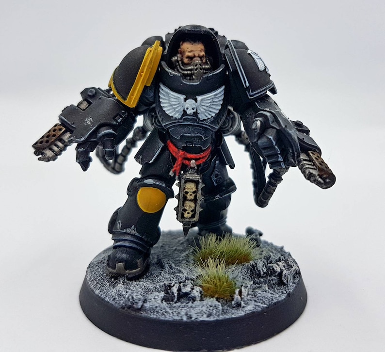 3 X Primaris Raven Guard Aggressors Painted Miniatures, Custom Painted ...
