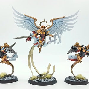 Celestine the Living Saint and Geminae Superia painted miniature models ...