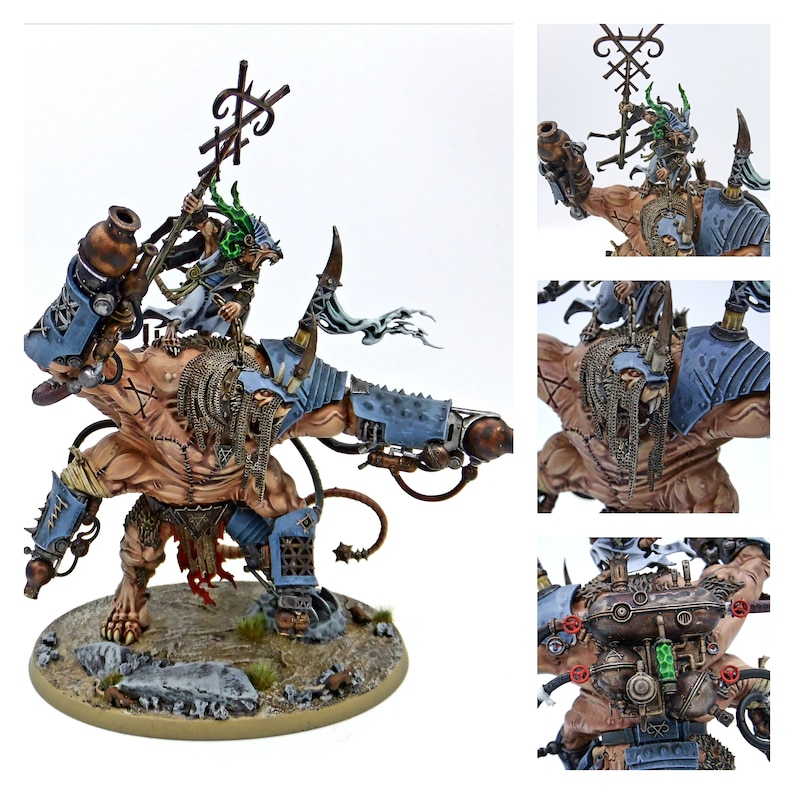 Skaven Thanquol & Boneripper Painted Miniature Model for Sale ...