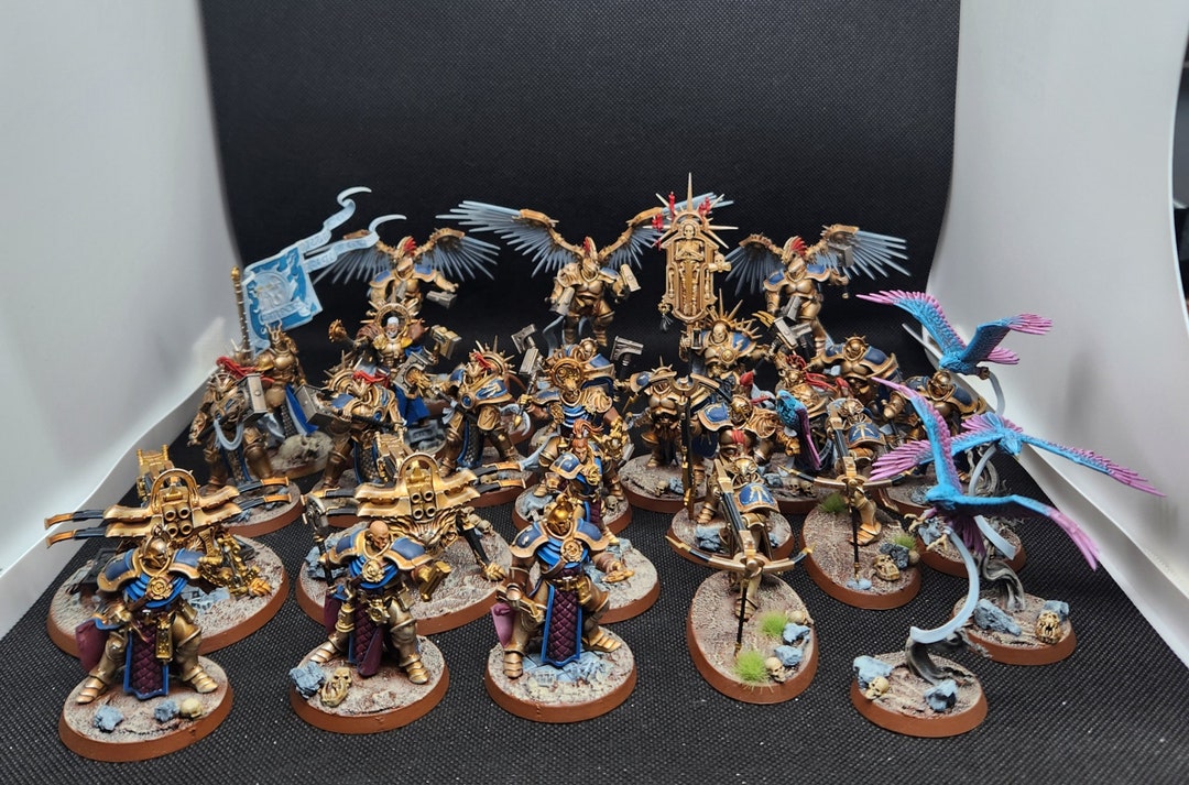 Stormcast Eternals Army 28 Painted Miniature Models Warhammer Age of ...