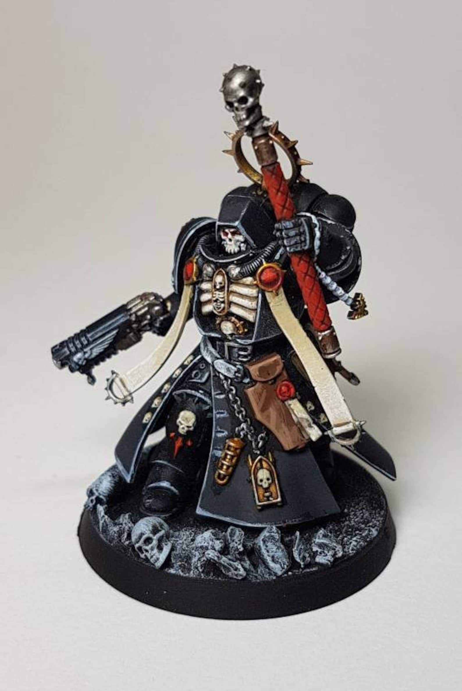 Primaris Space Marine Chaplain Custom Painted Miniature, Available to ...