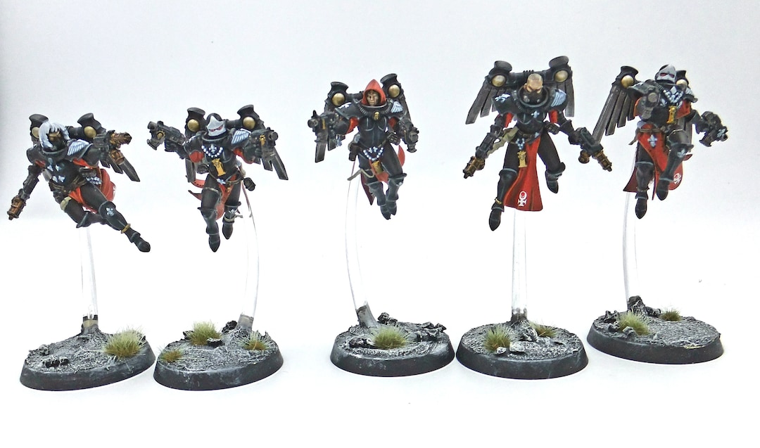 Seraphim Squad Adepta Sororitas Painted Miniature Models, Warhammer 40k ...