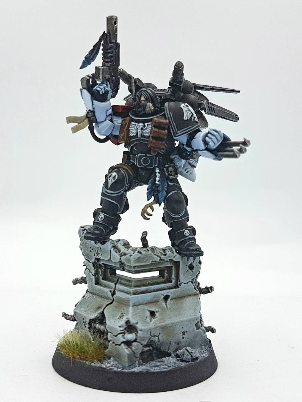 Kayvaan Shrike Primaris Raven Guard Painted Miniature for Sale, Custom ...