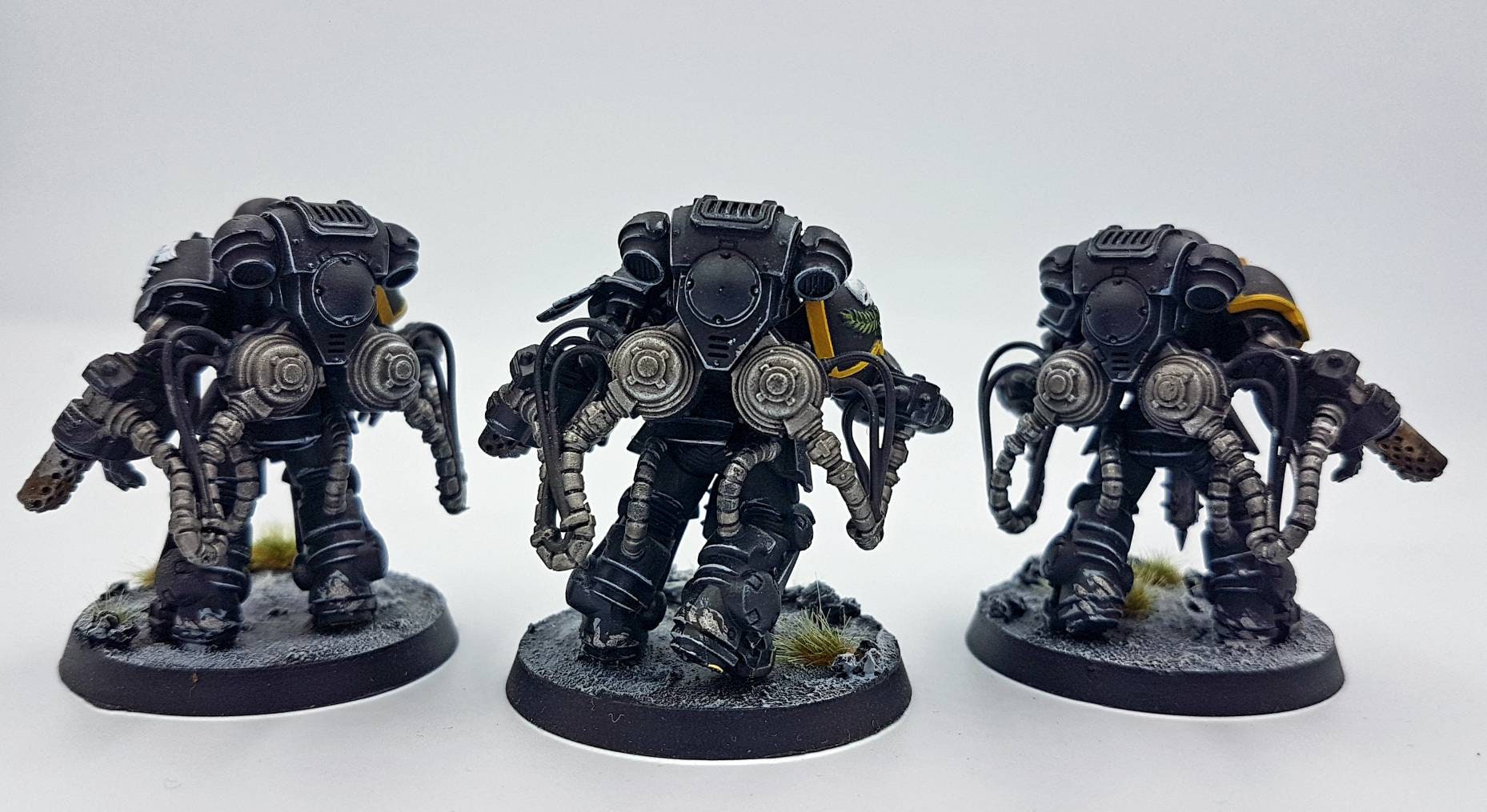 3 X Primaris Raven Guard Aggressors Painted Miniatures, Custom Painted ...
