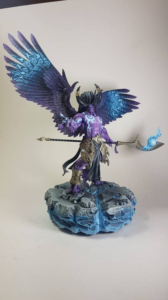 Magnus Daemon Primarch of Tzeentch Custom Painted Miniature, Warhammer ...