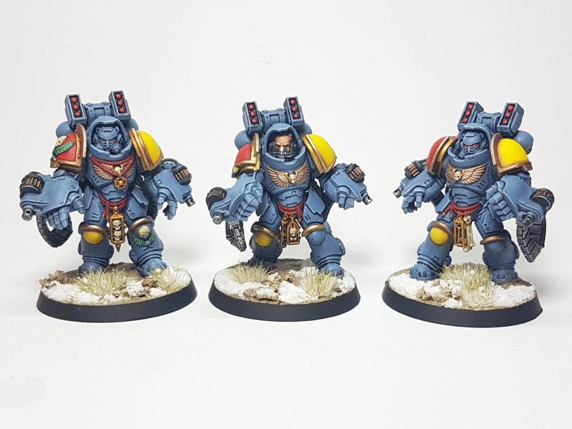 Primaris Space Marine Aggressors Painted Miniatures Available to Custom ...