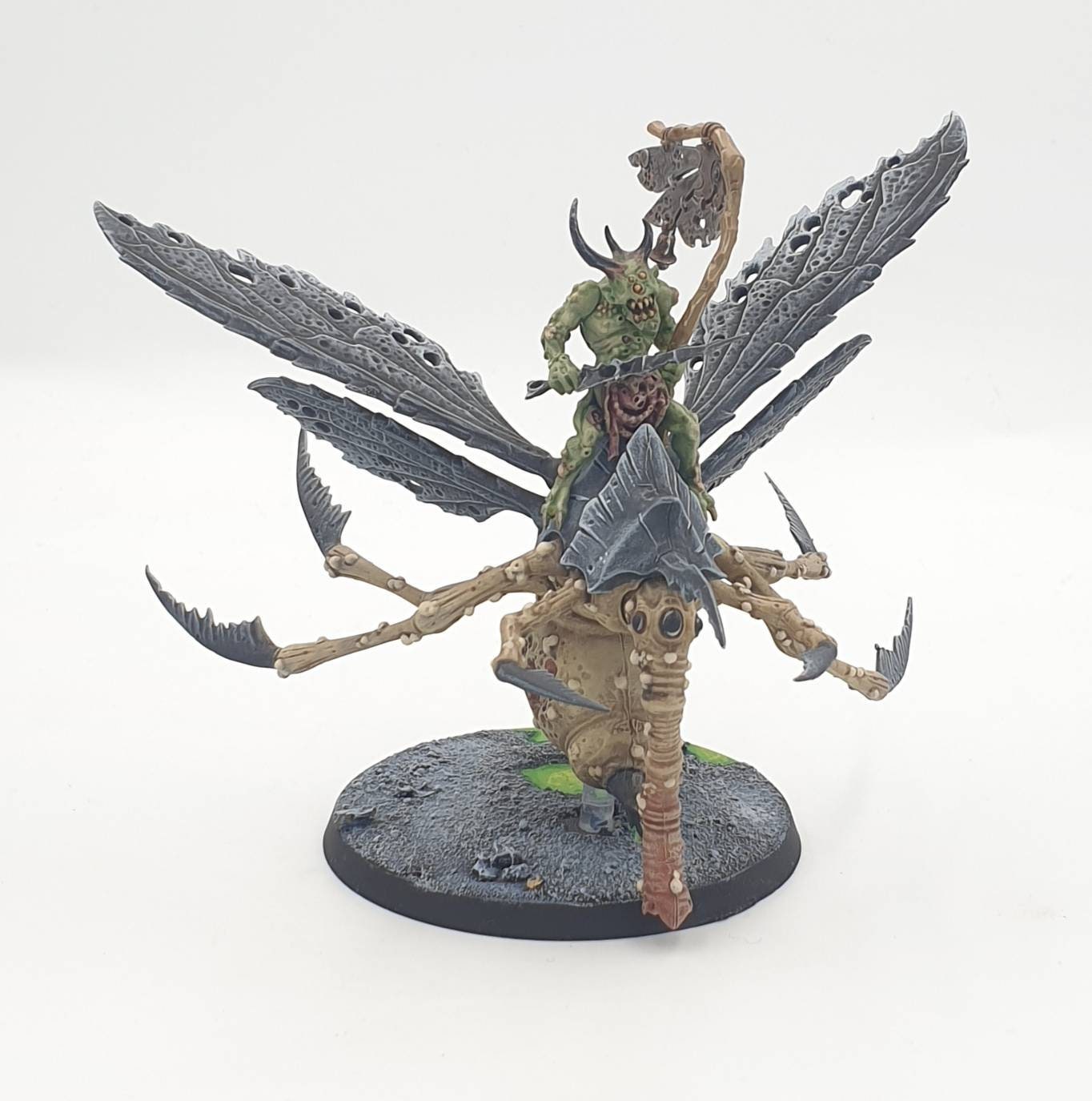 Daemons of Nurgle Plague Drones Flies X 3 Painted Miniatures, Age of ...