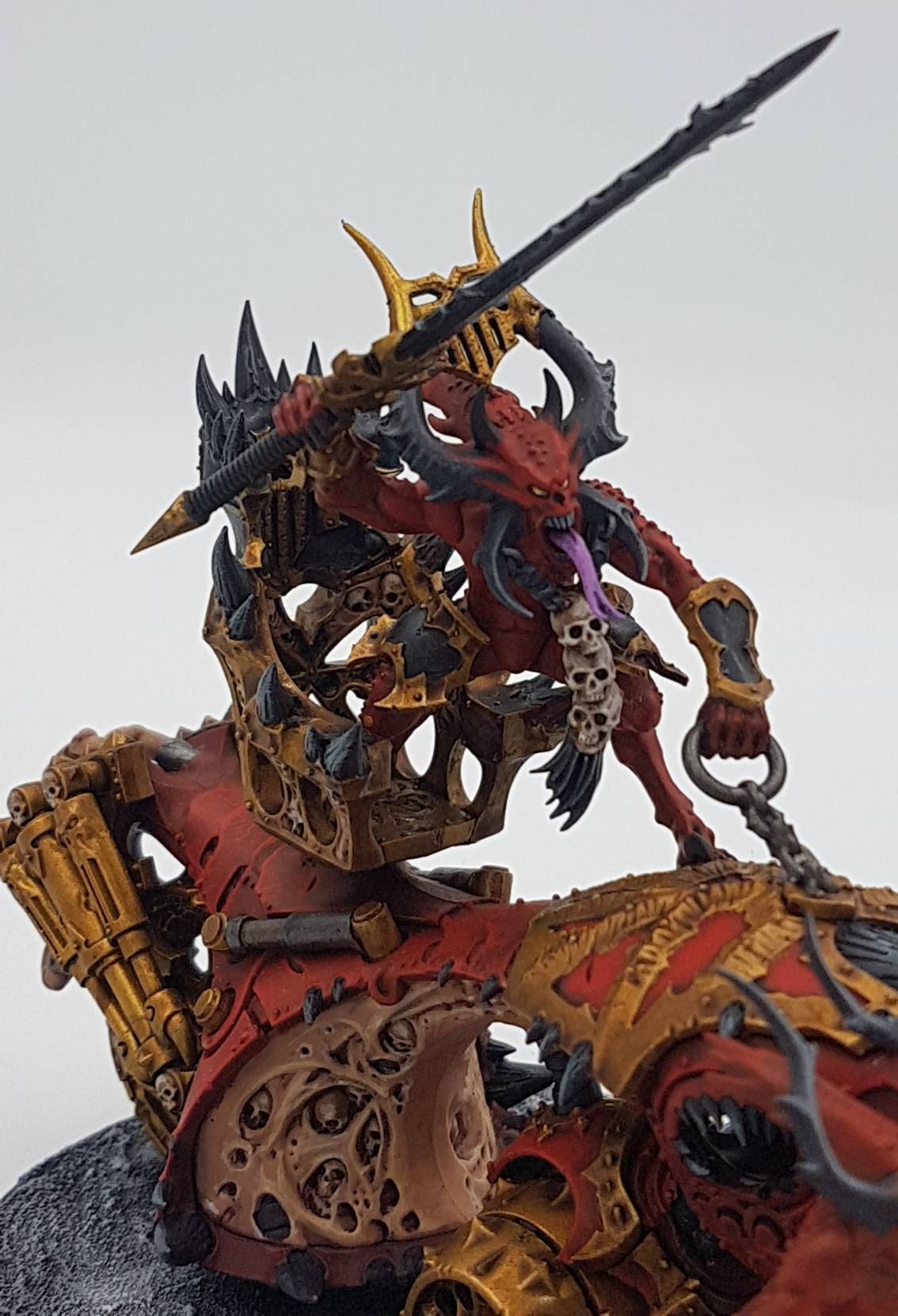 Rendmaster Herald on Blood Throne Daemons of Khorne Painted Miniature ...