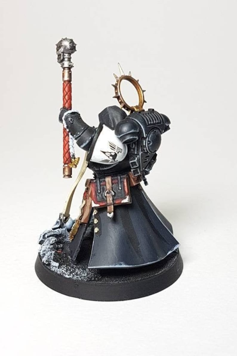 Primaris Space Marine Chaplain Custom Painted Miniature, Available to ... Primaris Space Marine Chaplain Custom Painted Miniature, Available to ...