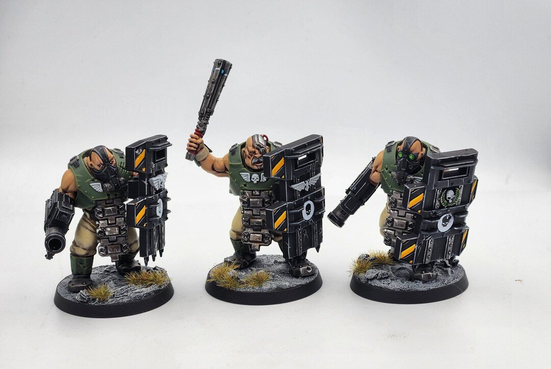 Auxilla Bullgryns / Ogryns Astra Militarum Painted Miniatures Custom ...