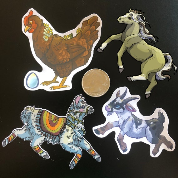 Petting Zoo Sticker Pack - Etsy
