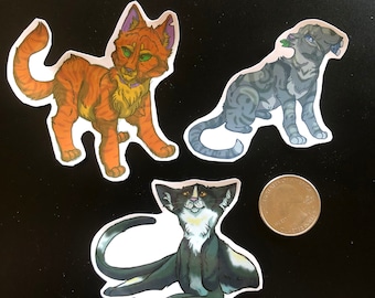 Cute Warrior Cats Sticker Set II Leafpool Jayfeather Hollyleaf ...