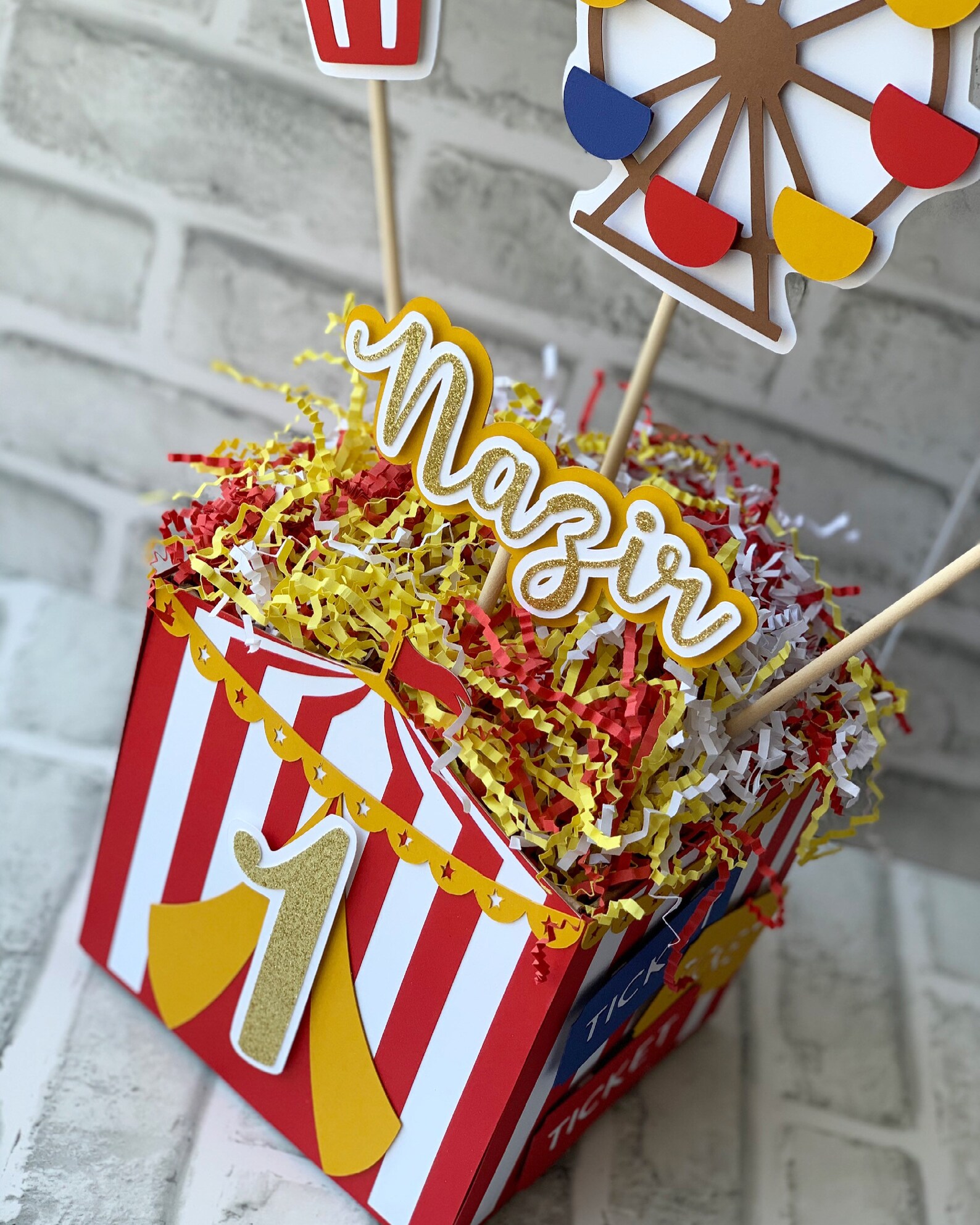 Carnival Themed Centerpieces Set Of 4 Etsy carnival-themed-centerpieces-set-of-4-etsy