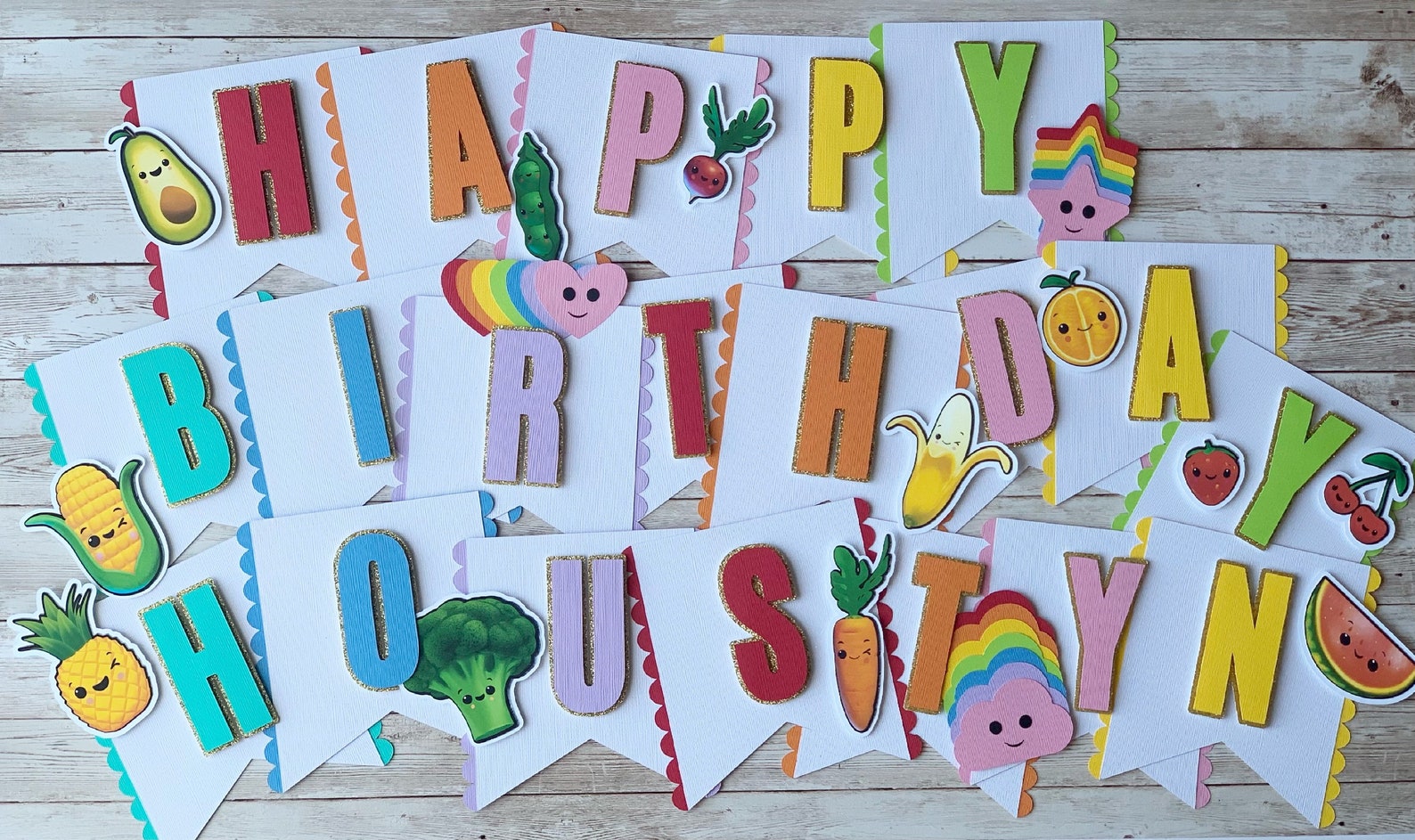 Hey Bear Sensory themed happy birthday banner name banner | Etsy