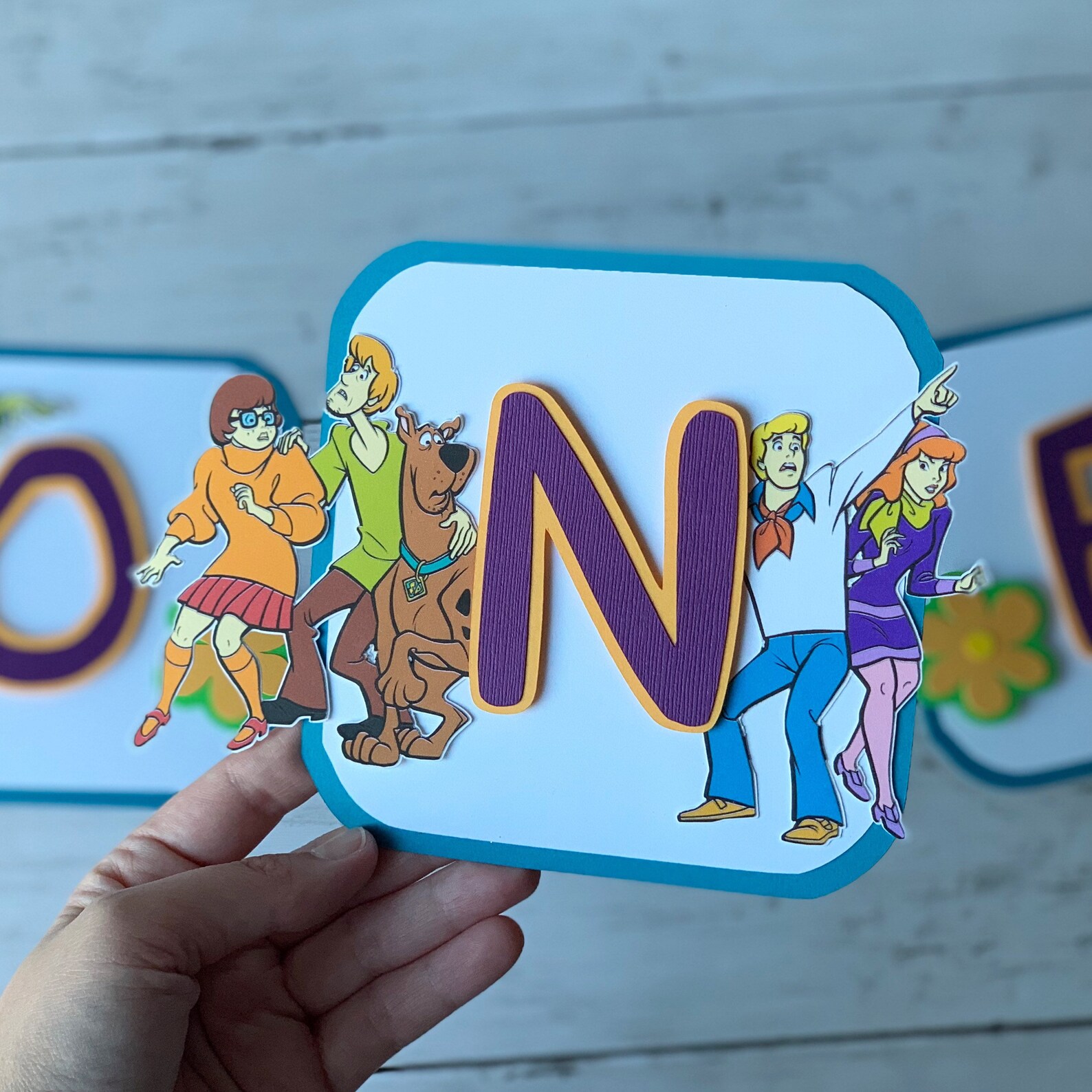 Scooby Doo Themed High Chair Banner Scooby Doo Themed Name | Etsy