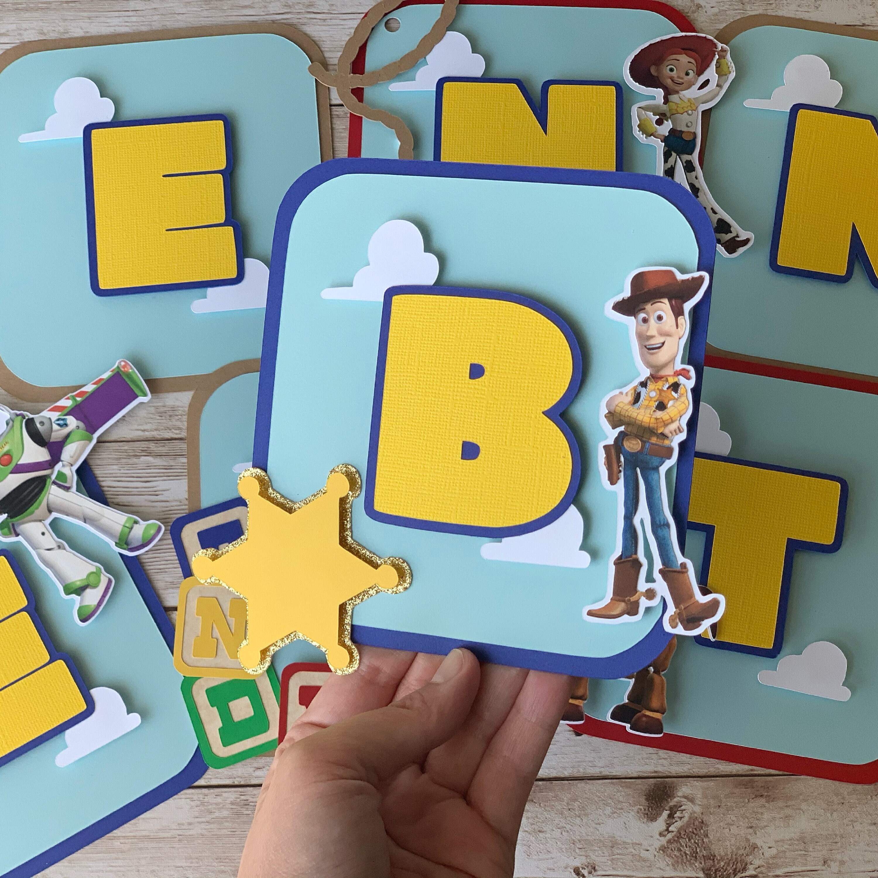 Toy Story Themed Cake Topper Toy Story Themed Name Banner | Etsy