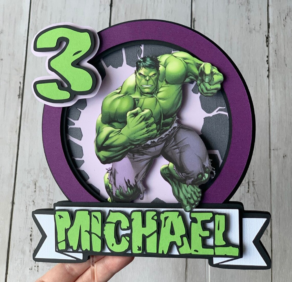 Hulk Edible Cake Topper