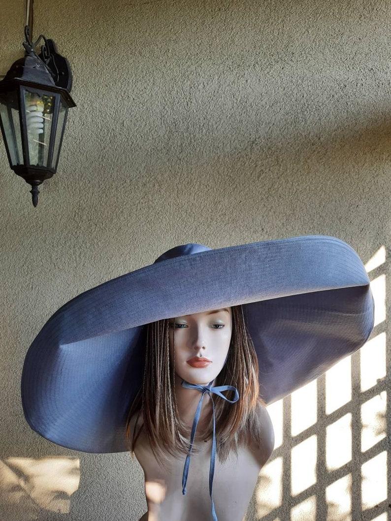 Extra Extra Wide Brim Sun Hat, Women's Wide Brim Sun Natural Linen Sun ...