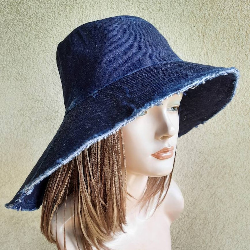 Denim Hat - Etsy