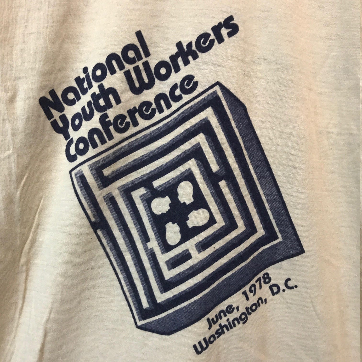 S/M * vintage 70s 1978 National Youth Workers Conference t shirt