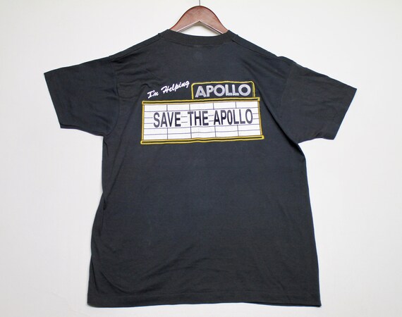 L * vtg 80s Save The Apollo Theater screen stars t sh… - Gem
