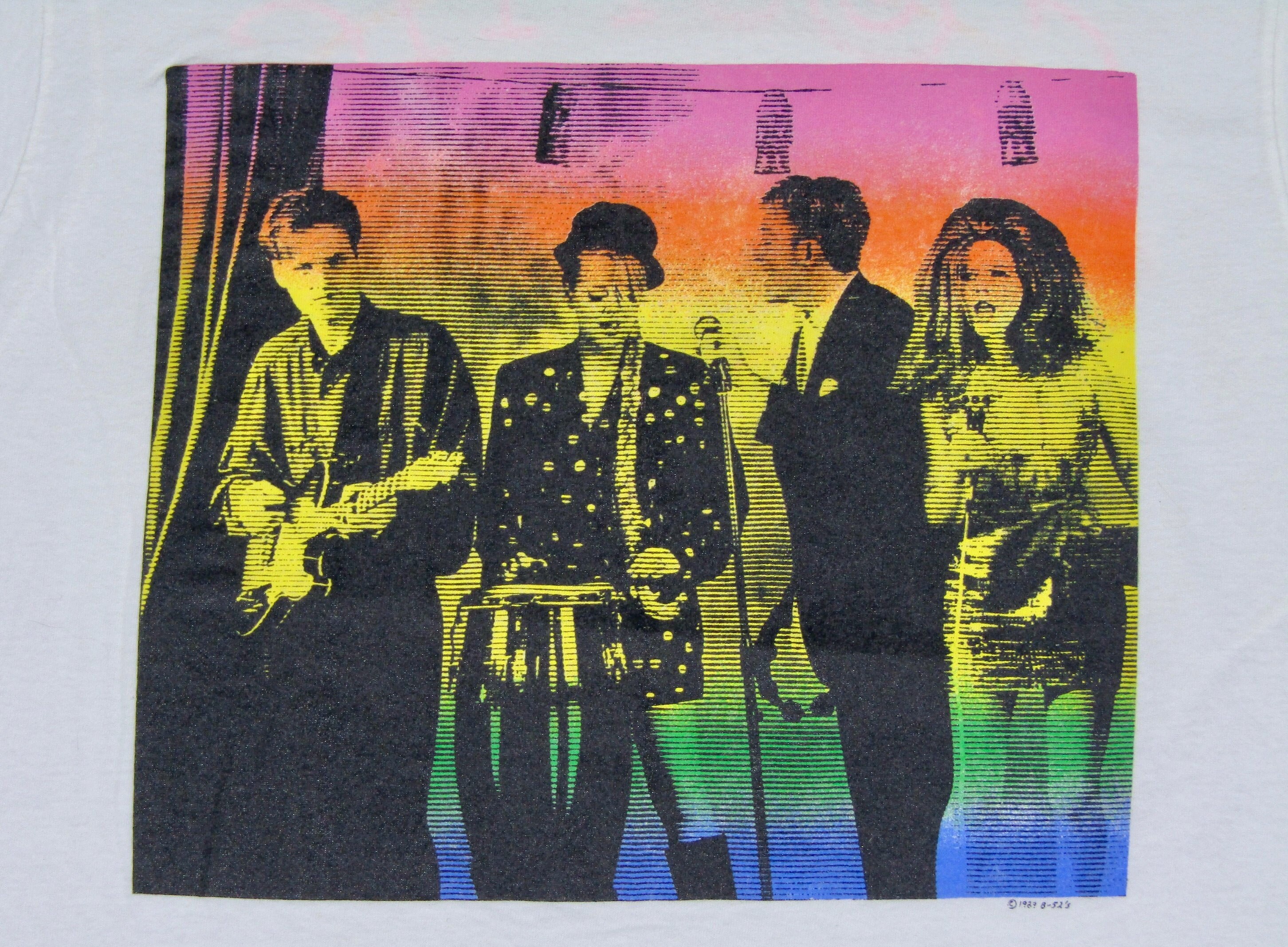 L * vtg 80s 1989 The B-52s cosmic thing tour t shirt * 45.183