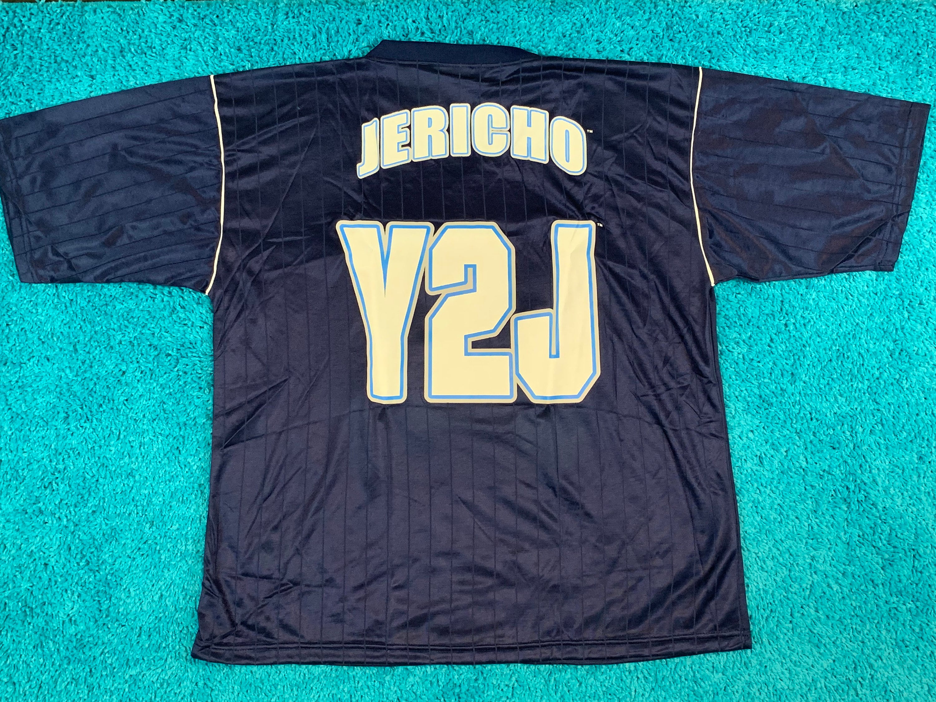 XL * nos vtg 90s 1999 Chris Jericho Y2J soccer jersey shirt * 92.44