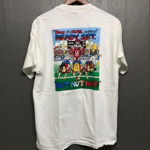 L Deadstock Vintage 90s 1995 Deez Nuts Football T Shirt * Comic Rap Big ...