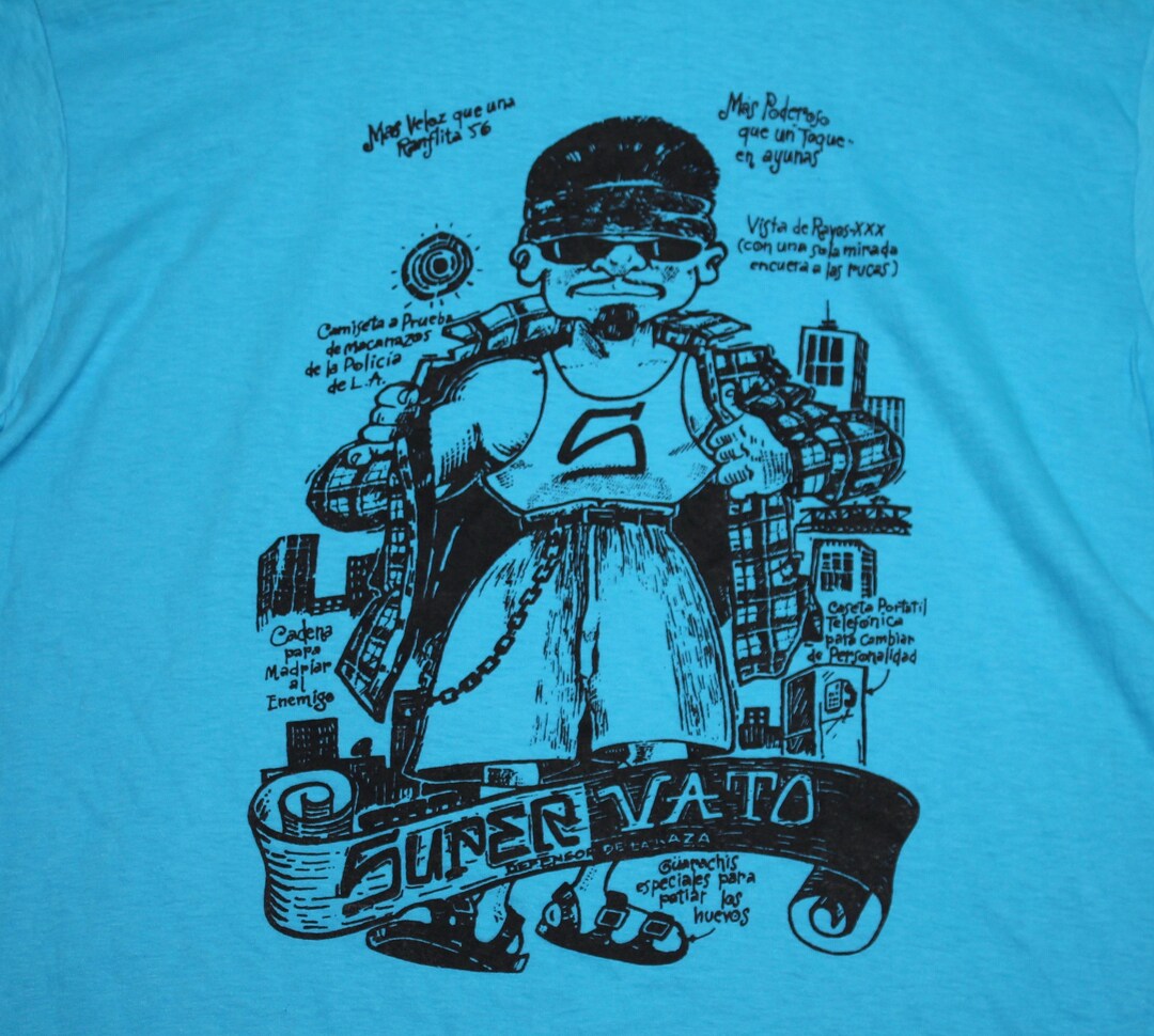 M/L * NOS Vtg 80s/90s Super Vato T Shirt * Chicano Mexican * Medium ...