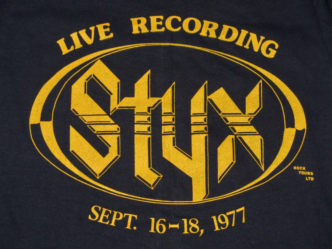 XS * NOS Vtg 70s 1977 STYX Grand Illusion Kansas City T Shirt * 27.182 ...