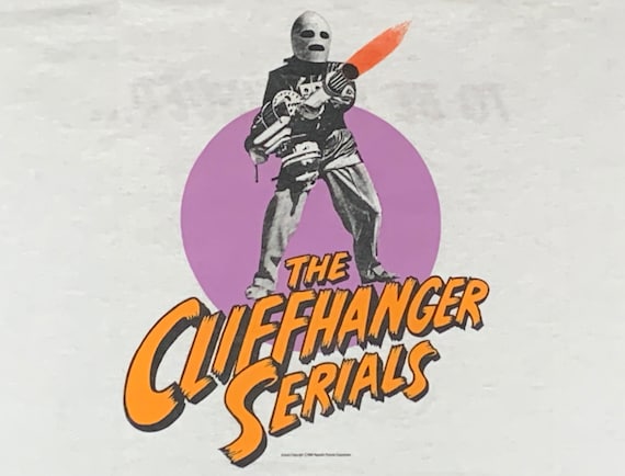 XL * nos thin vtg 80s 1988 The Cliffhanger Serials cl… - Gem