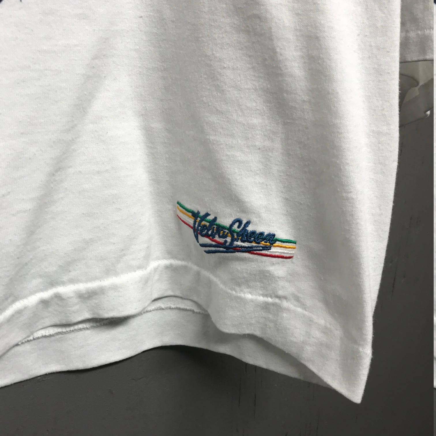 M/L vintage 80s Viking mid riff belly t shirt jersey * medium large