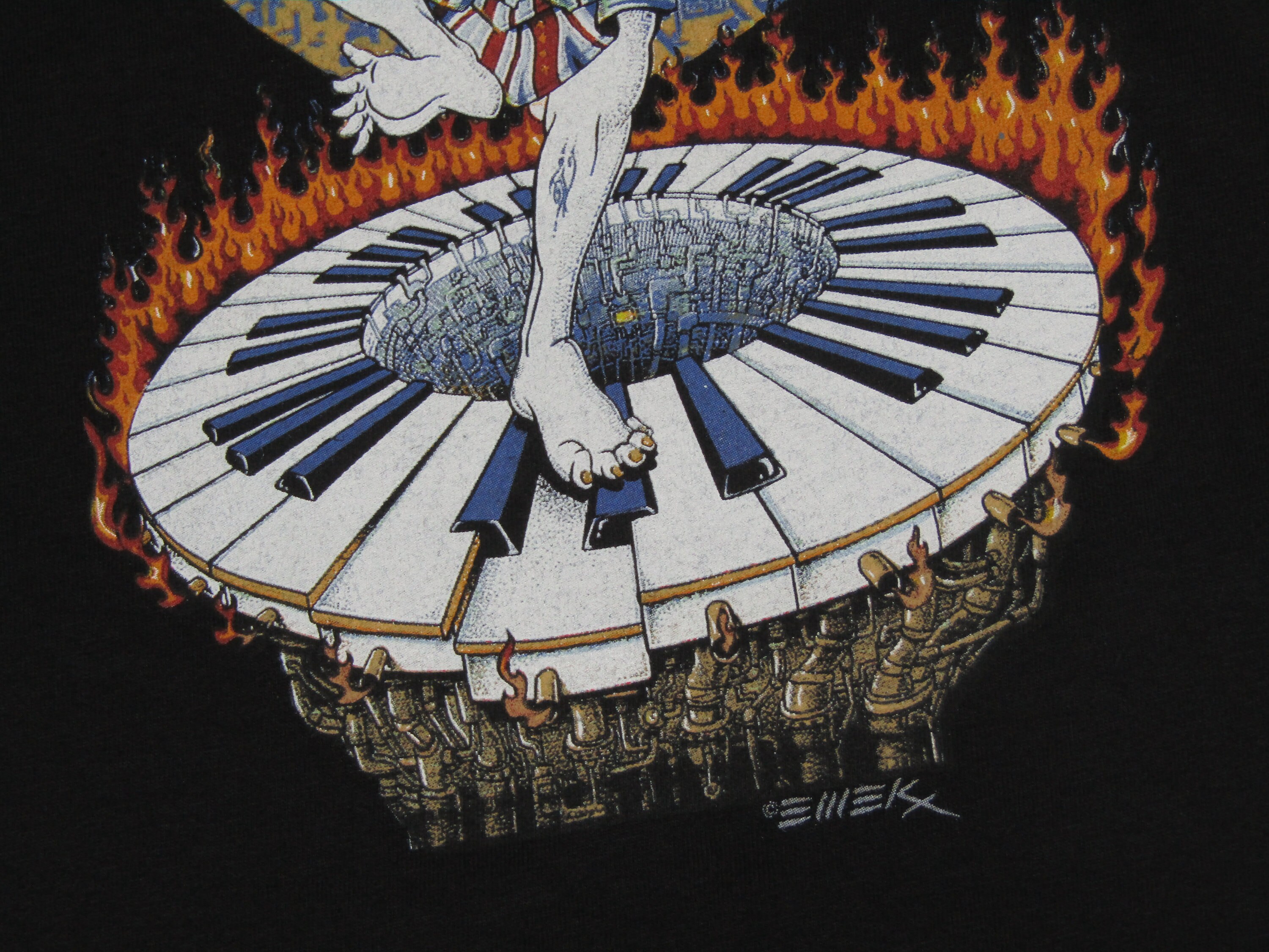 S/M * vtg 90s 1998 Prodigy t shirt * keith flint rave techno edm dj ...