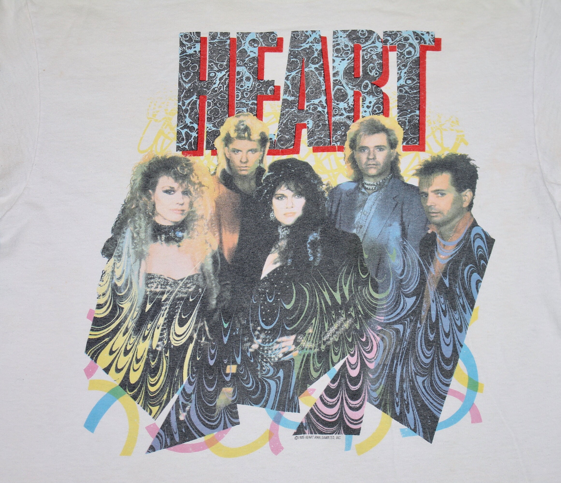 M/L * vtg 80s HEART 1985 1986 tour t shirt * medium large * 58.161