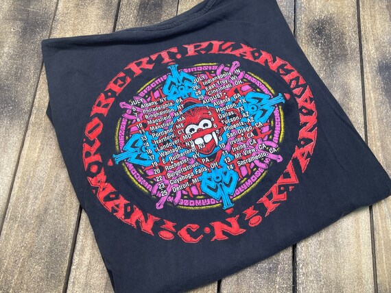 L vintage 1990 Robert Plant manic nirvana tour t shir… - Gem