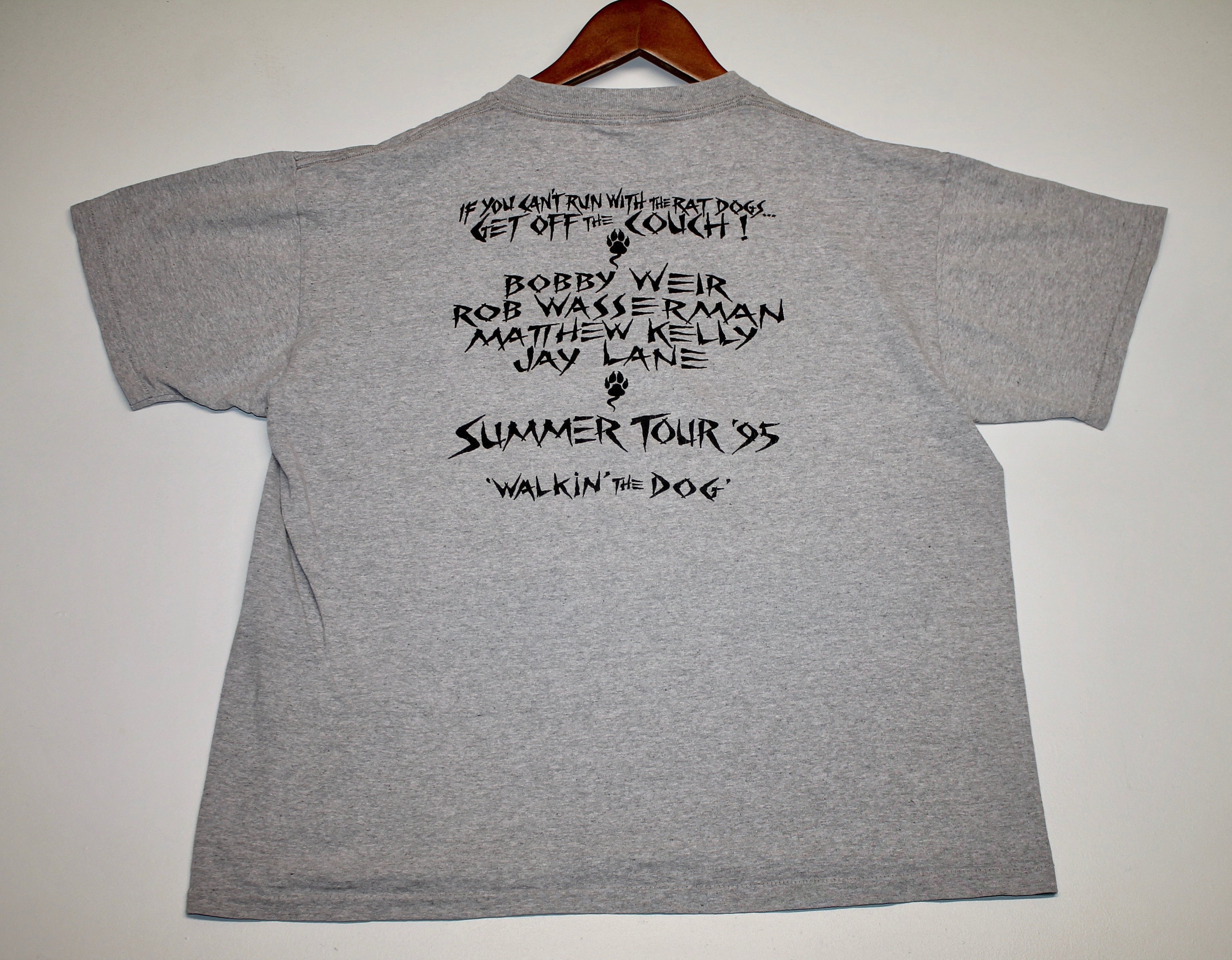 M/L * vtg 90s 1995 RatDog tour t shirt * rat dog bob weir grateful dead ...