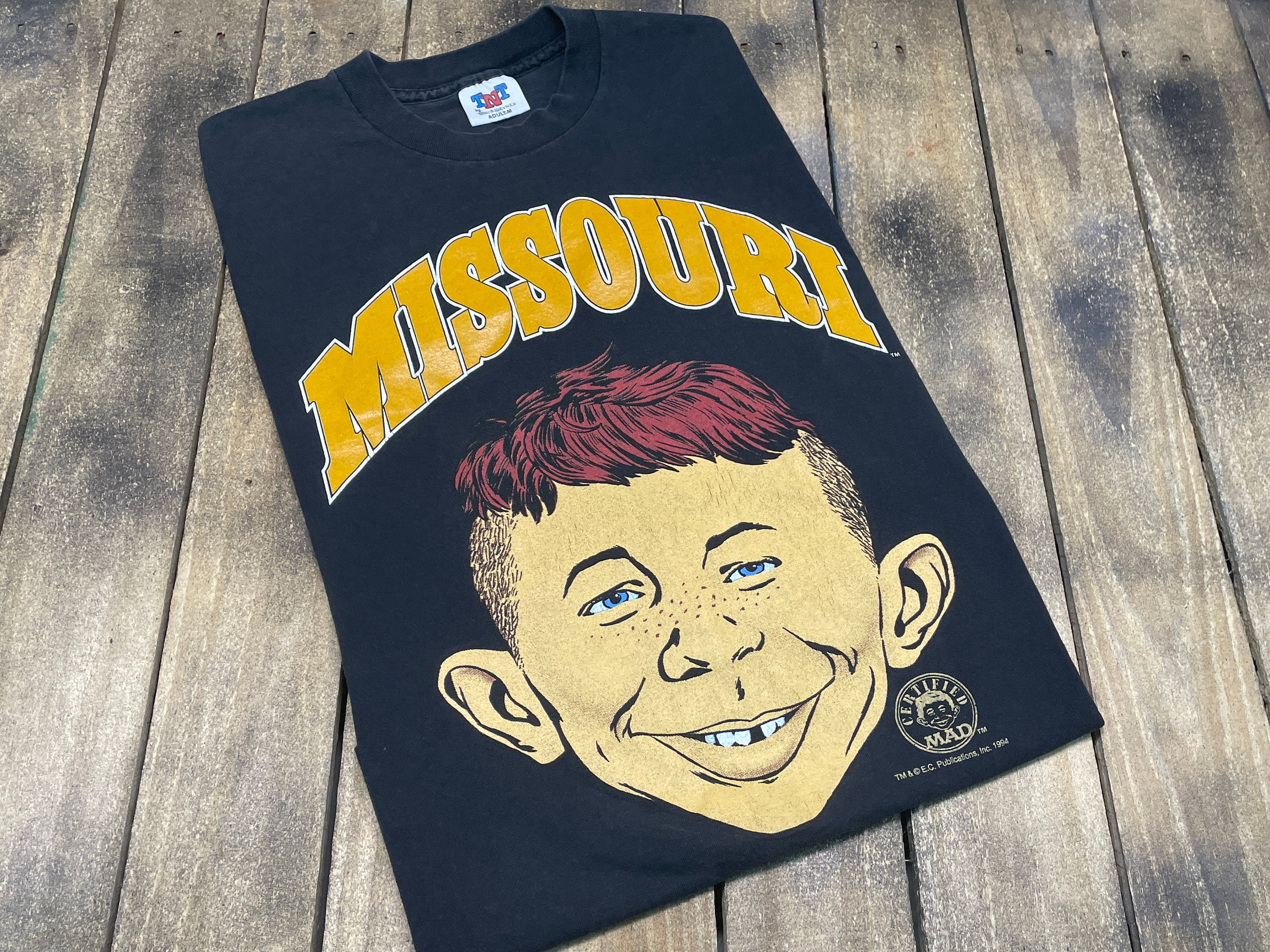 M Mad Magazine Alfred E Neuman Missouri Tigers 1994 Vintage - Etsy