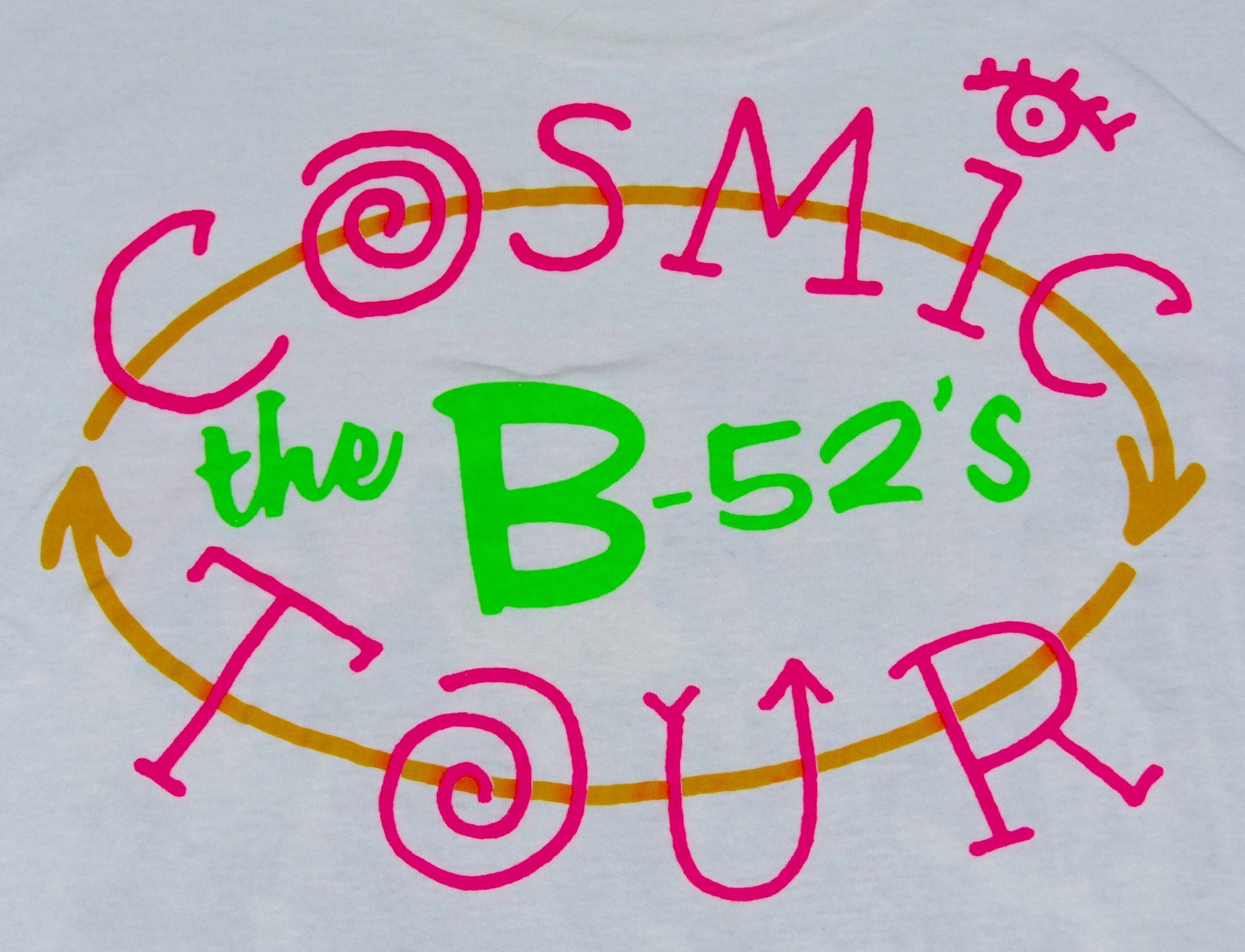 L * vtg 80s 1989 The B-52s cosmic thing tour t shirt * 45.183