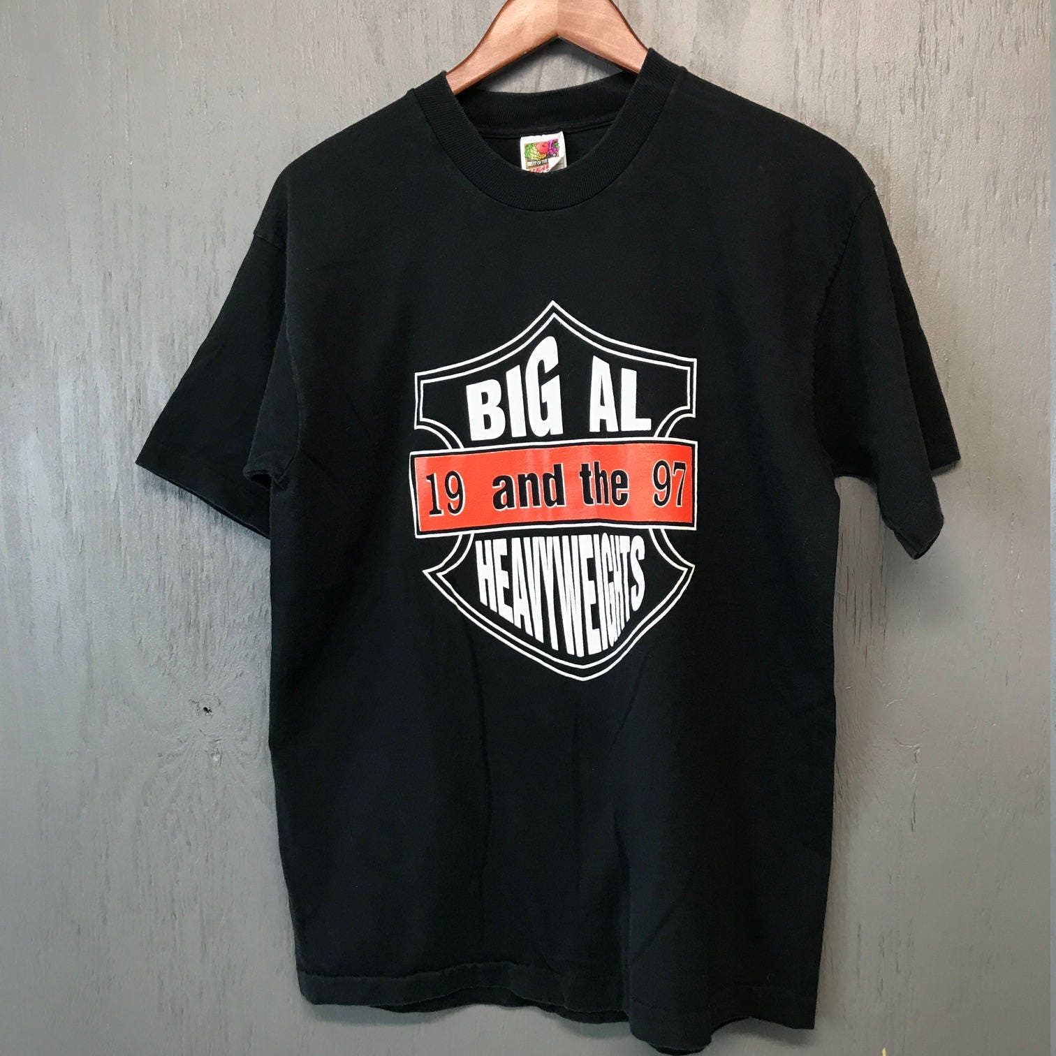 M/L * Vintage 90s 1997 Big Al and the Heavyweights no wimps Blues t shirt