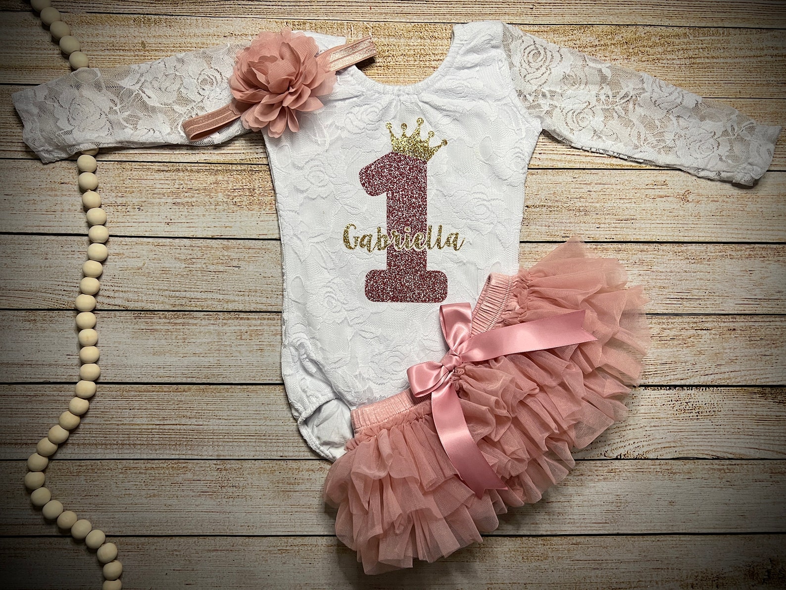 Baby Girl Personalized 1st Birthday First Birthday Outfit - Etsy
