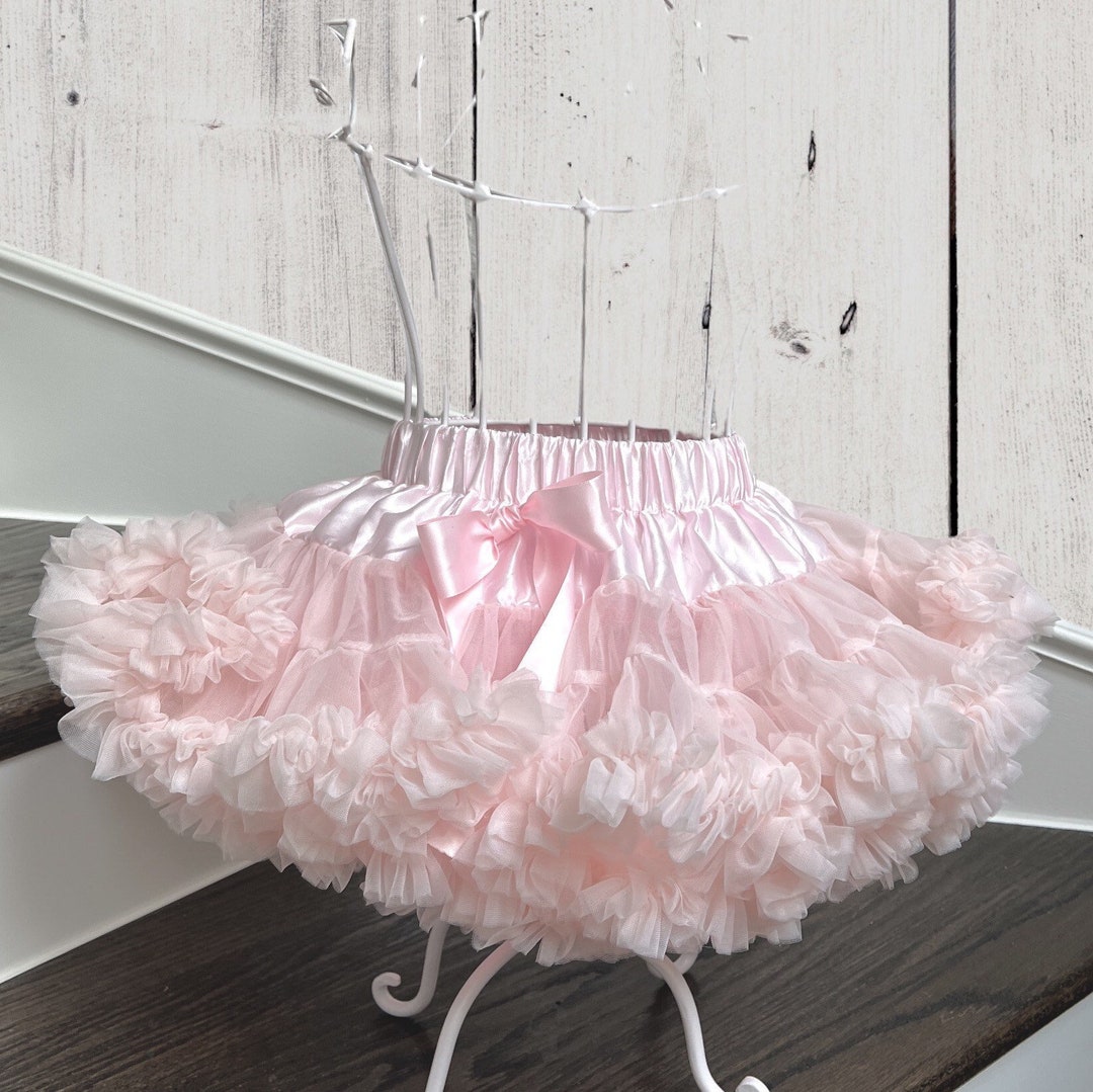Pale Pink Tulle Petti Skirt: Fluffy Tutu Dance Skirt - Etsy