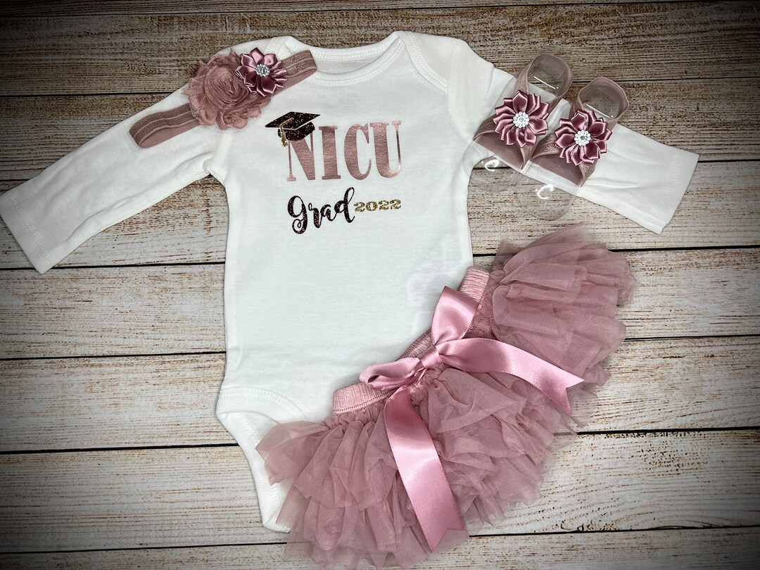 NICU Graduate Outfit: Vintage Pink Tutu Bloomer, Baby Girl Take Home ...