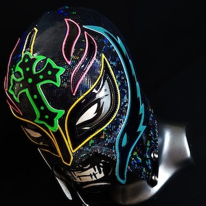 NEON Wrestling Mask Luchador Costume Wrestler Lucha Libre - Etsy