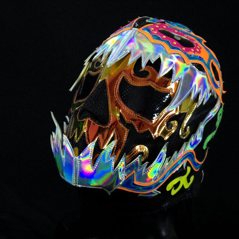 Hand Made SKULL MASK Wrestling Mask Luchador Costume Wrestler Lucha ...